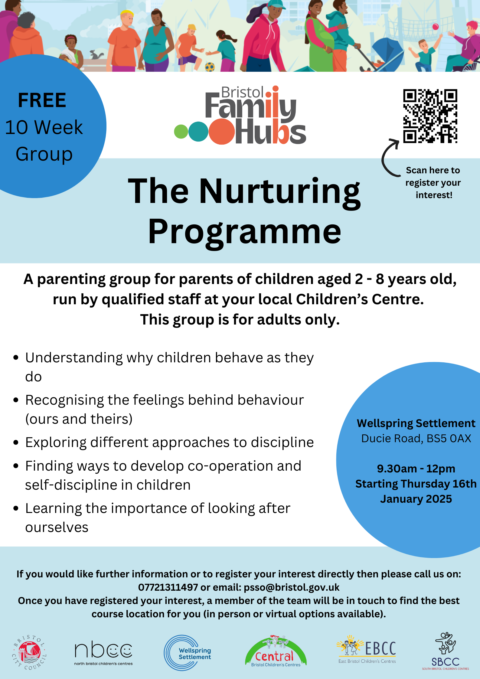 Nurturing programme for parents - Cashmore Early Years Bristol